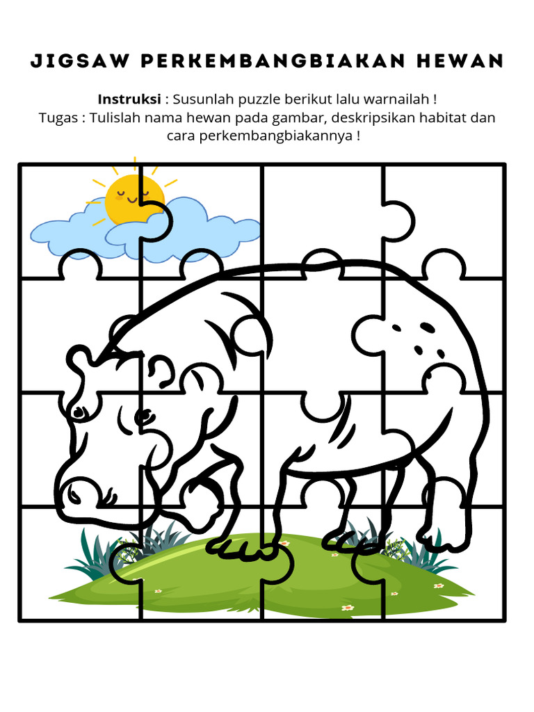 Snowman Jigsaw Puzzle Worksheet | PDF