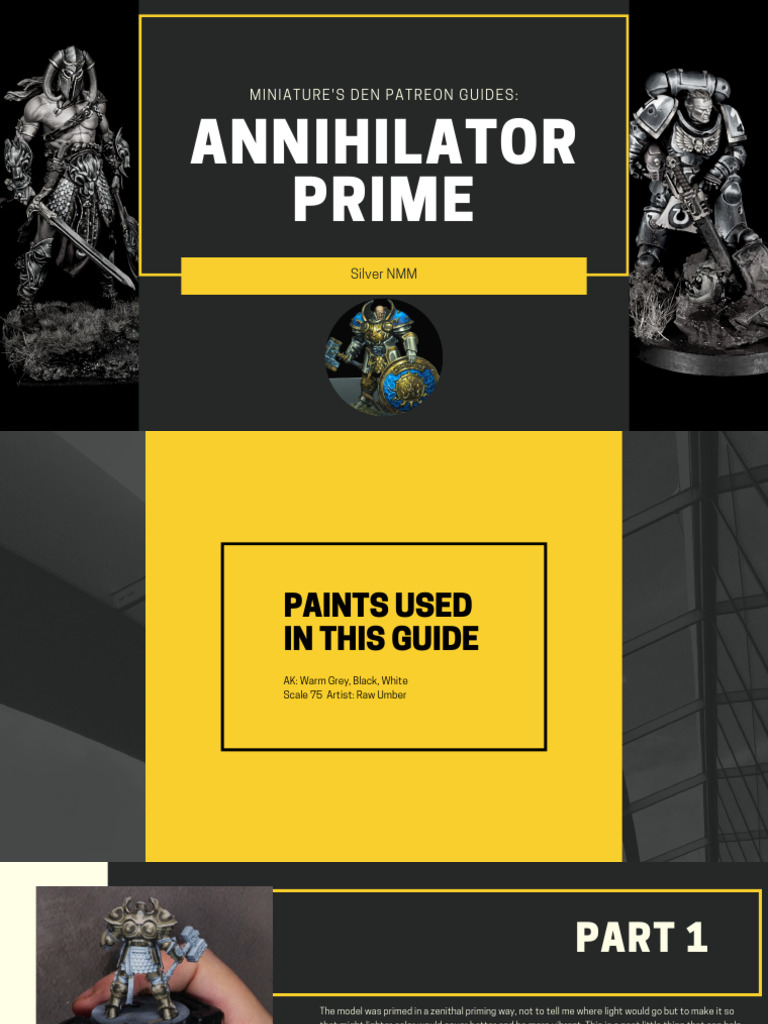 Annihilator Prime: Miniature'S Den Patreon Guides | PDF