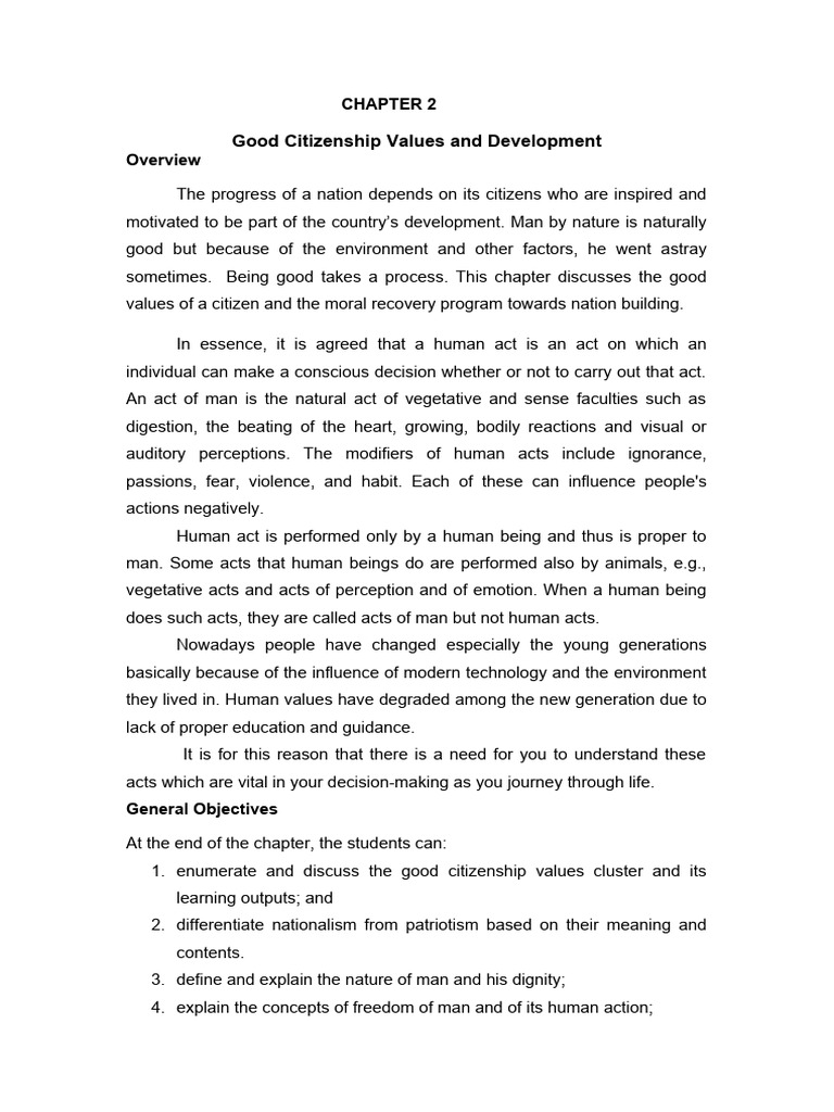 NSTP 1 Chapter 2 | PDF | Behavioural Sciences | Cognition