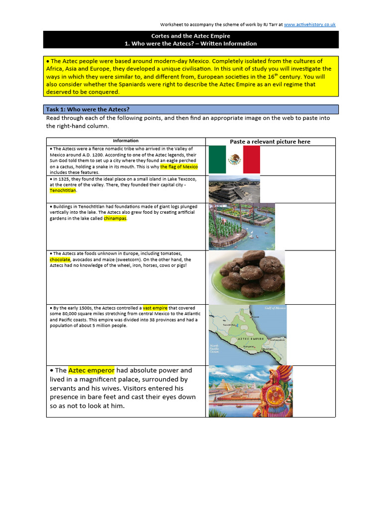 0 Writing-Who Were The Aztecs | PDF | Culture Of The Americas | Mesoamerica