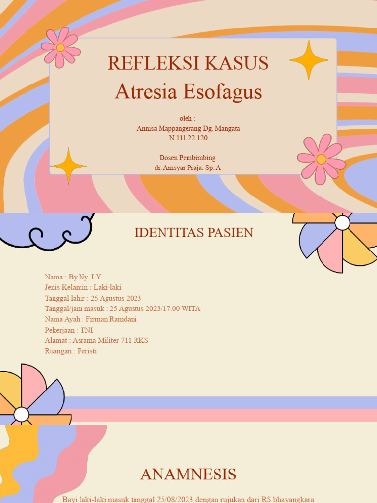 Refka DR Amsyar - Atresia Esofagus | PDF