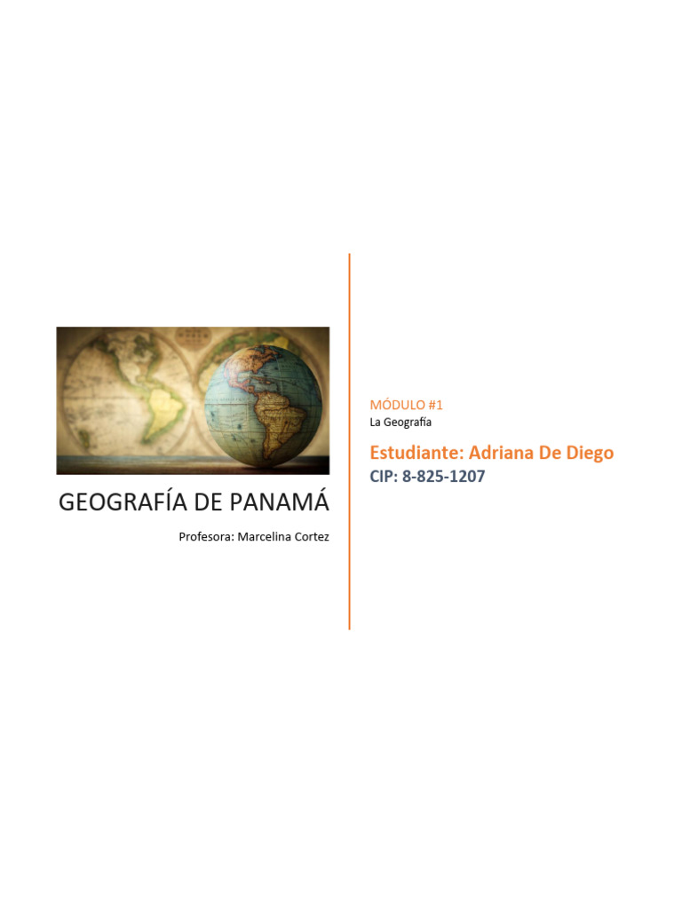 Geografía Módulo 1 | PDF | Geografía | Entorno natural