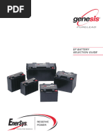 Enersys Selection Guide | PDF | Battery Charger | Rechargeable Battery