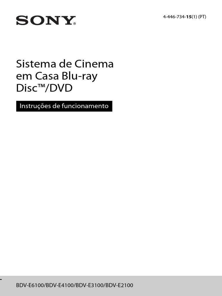 Sony Bdv-E4100 | PDF | HDMI | DVD