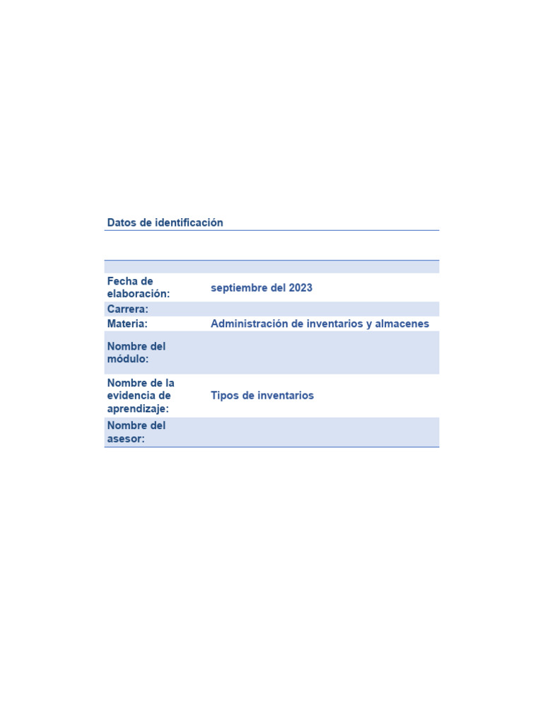 EA1 Administración de Inventarios y Almacenes | PDF