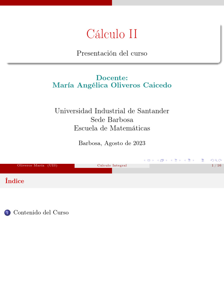 Presentación Calculo II | PDF | Integral | Cálculo
