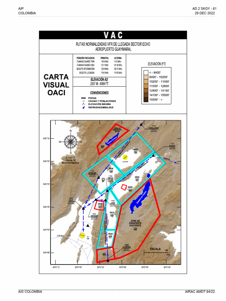 SKGY Visual Approach Chart ARR Sector E 29-DEC-2022 | PDF