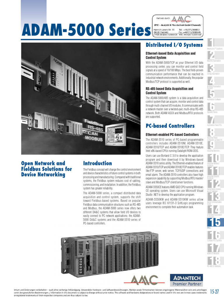 Adam5000 Serie Dsamc | PDF | Computer Network | Personal Computers