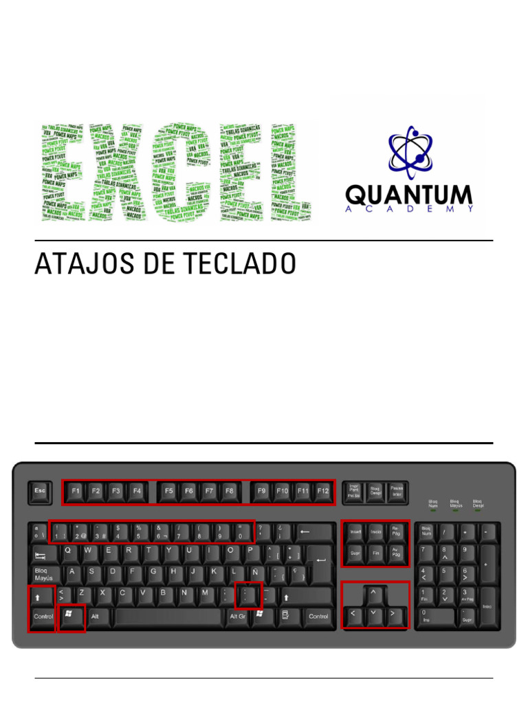Atajos de Teclado Excel: Guía Completa | PDF | Hoja de cálculo ...