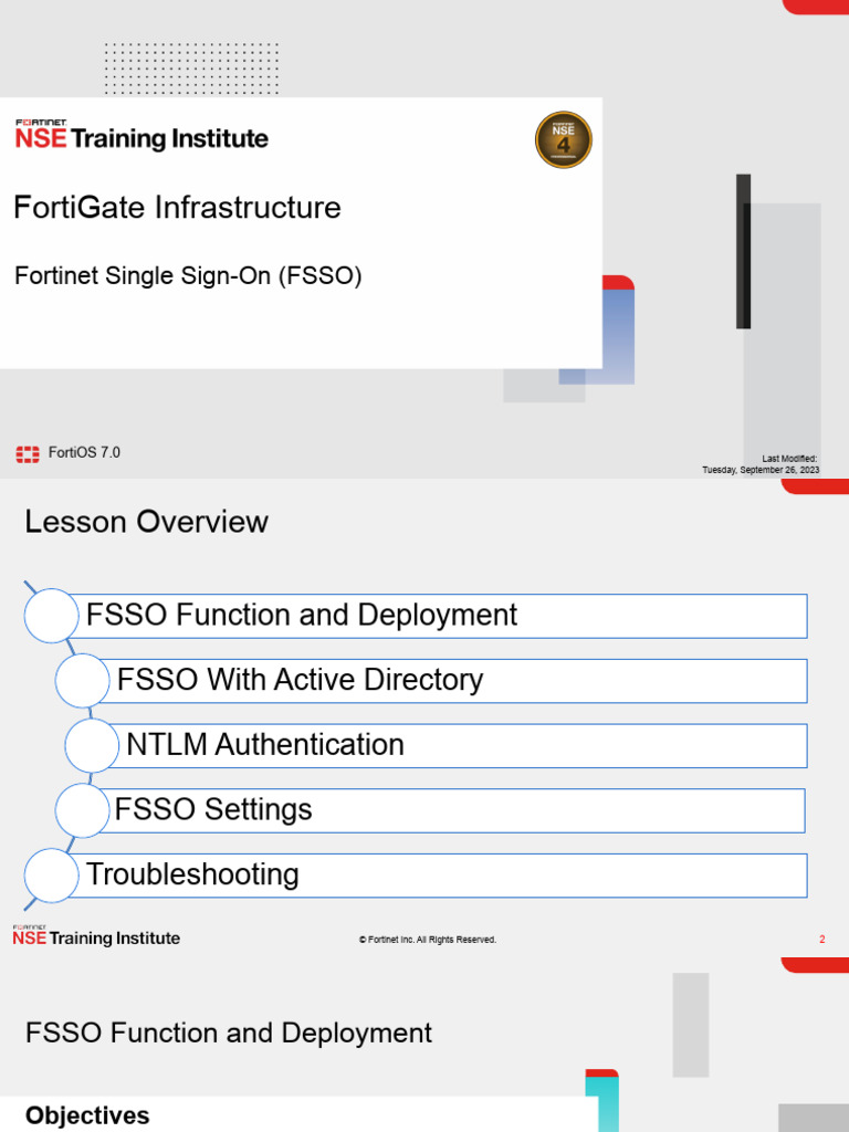 FortiGate Inf 06 FSSO | PDF | Active Directory | Login
