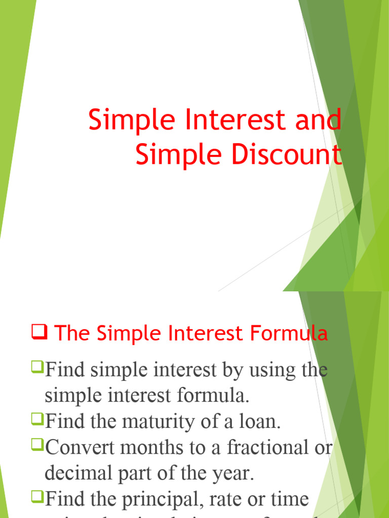 Simple Interest - Part 1 | PDF | Interest | Mathematics