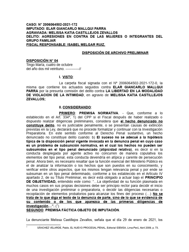 172-2021 Archivo Violacion de La Intimidad | PDF | Derecho penal | Violación