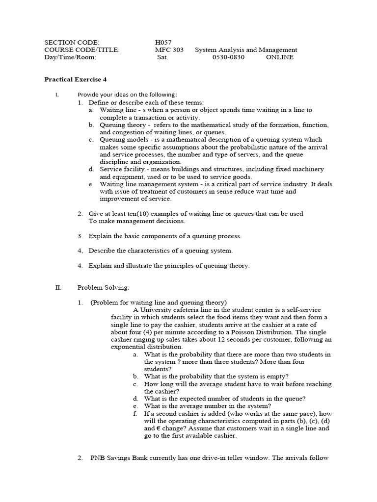 MFC 303 Pract. Ex. 4 1st 2022 2023 | PDF