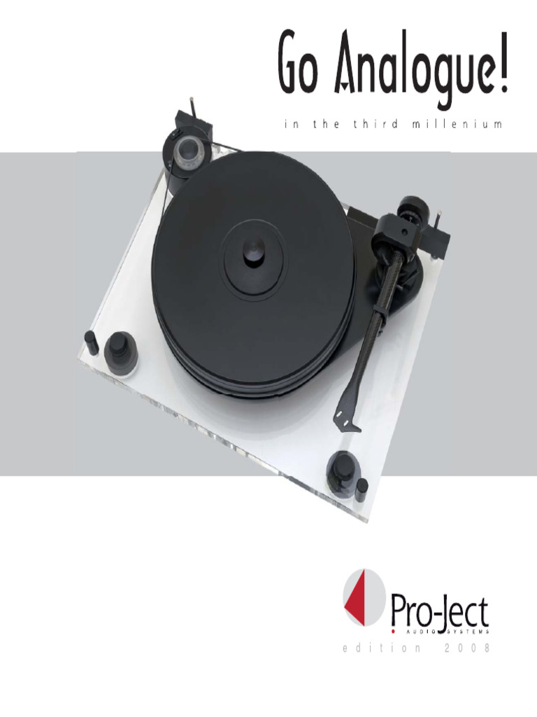 Pro-Ject Brochure 2008 | PDF