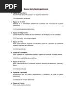 Signos Abdominales en Palpación | PDF | Abdomen | Medicina CLINICA