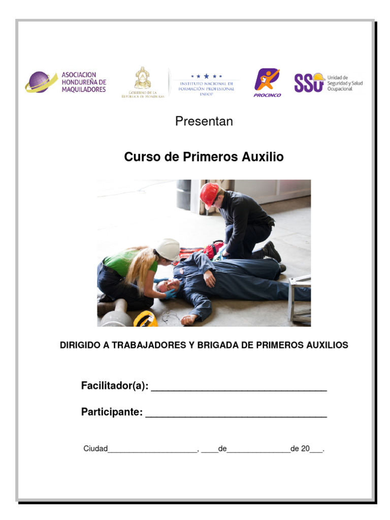 Manual - Primeros Auxilios 2018 | PDF | Primeros auxilios | Herida