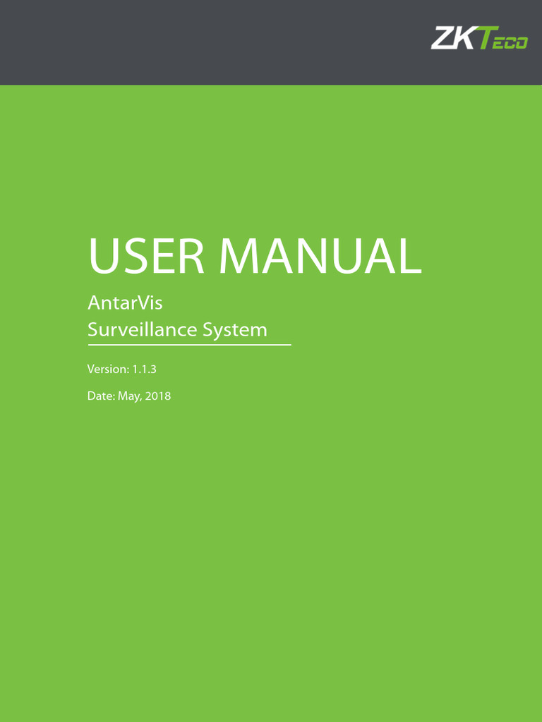 AntarVis Surveillance System Manual | PDF | Point And Click | Graphical ...