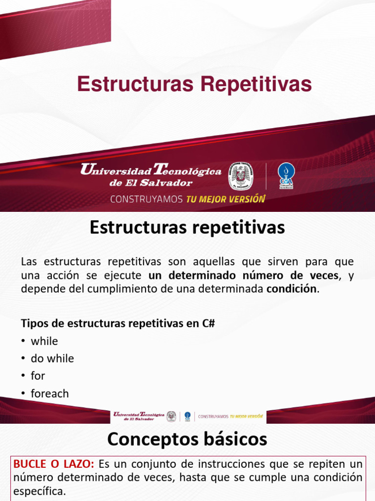 Estructuras Repetitivas | PDF | Matemáticas Aplicadas | Programación de ...