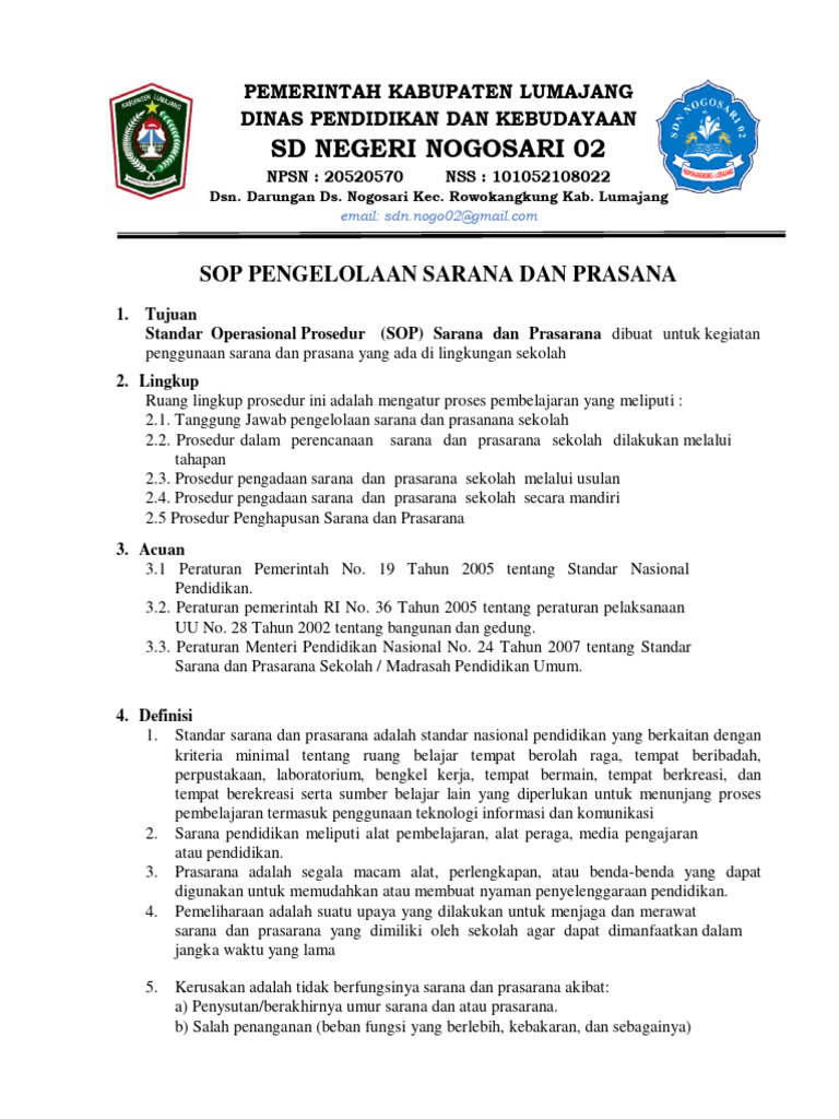 SOP Pengelolaan Barang - NOGODA | PDF