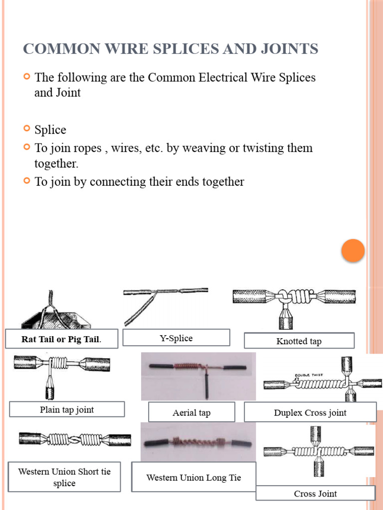 Common Wire Splices and Joints | PDF | Wire | Electrical Wiring