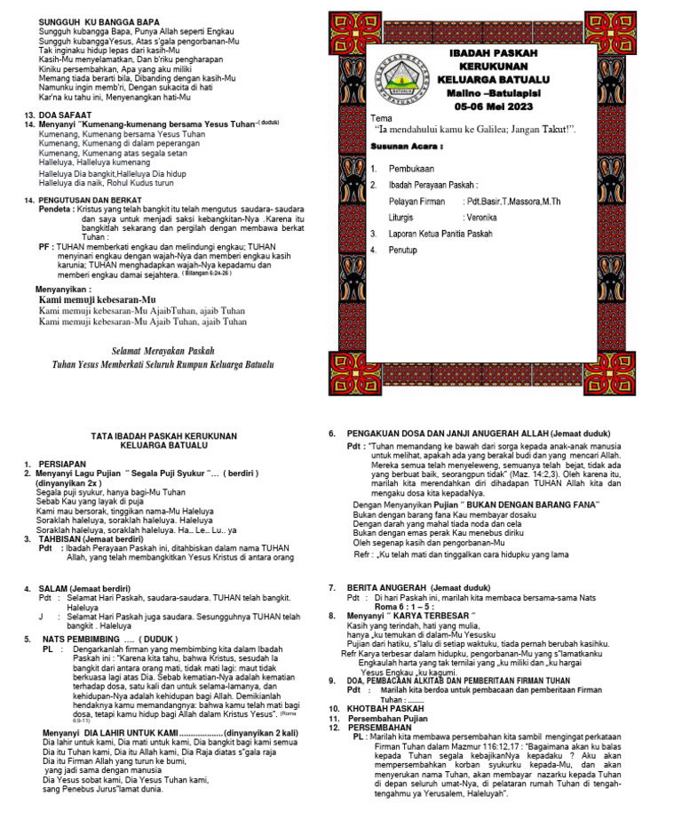 Paskah KKB 2023 | PDF