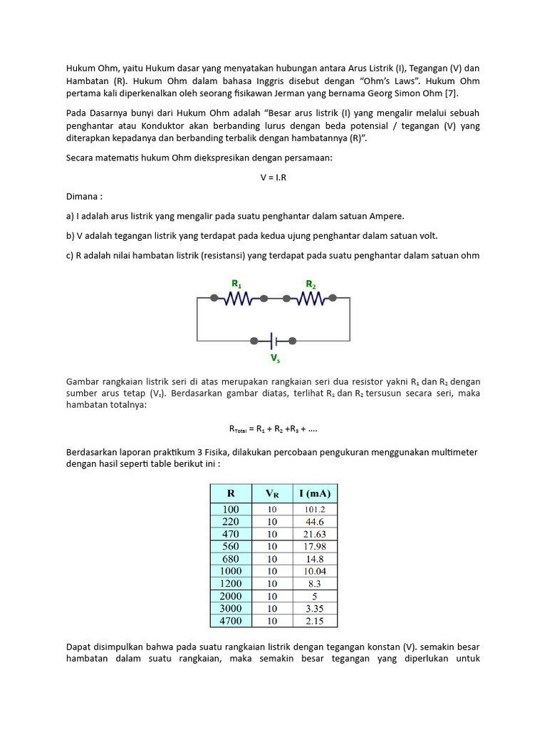 Hukum Ohm | PDF