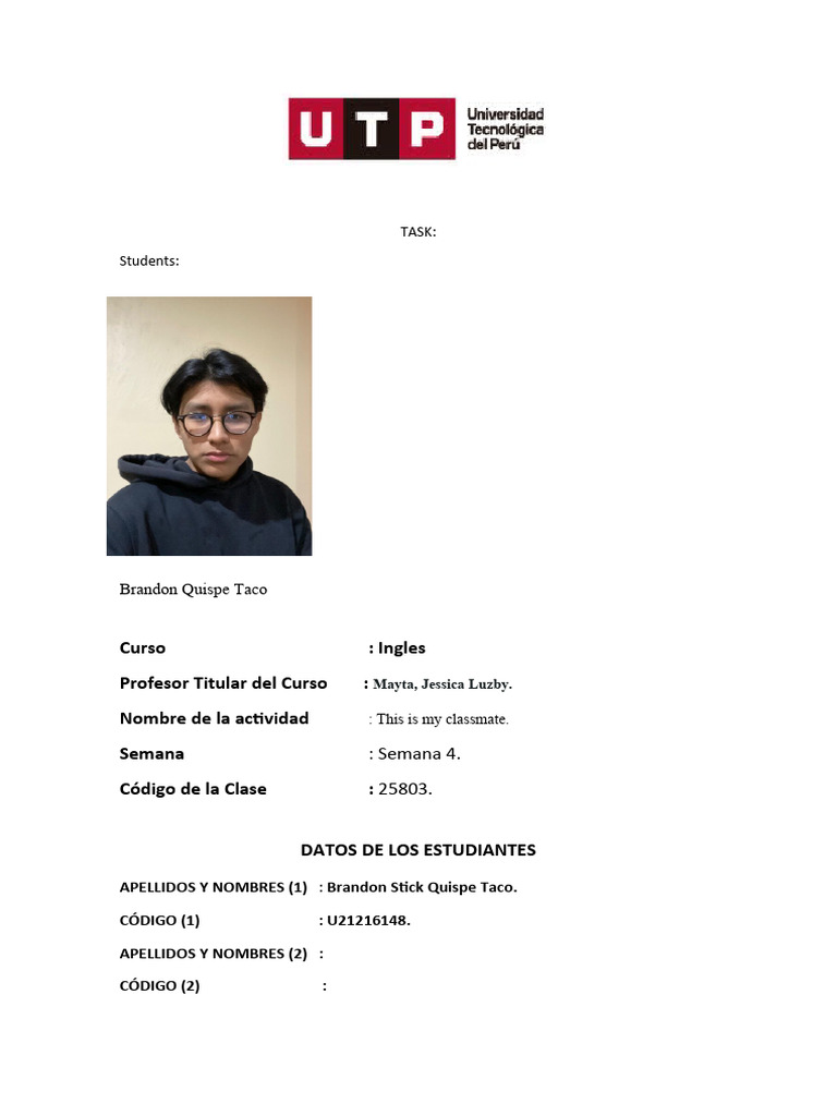 This Is My Classmate | PDF