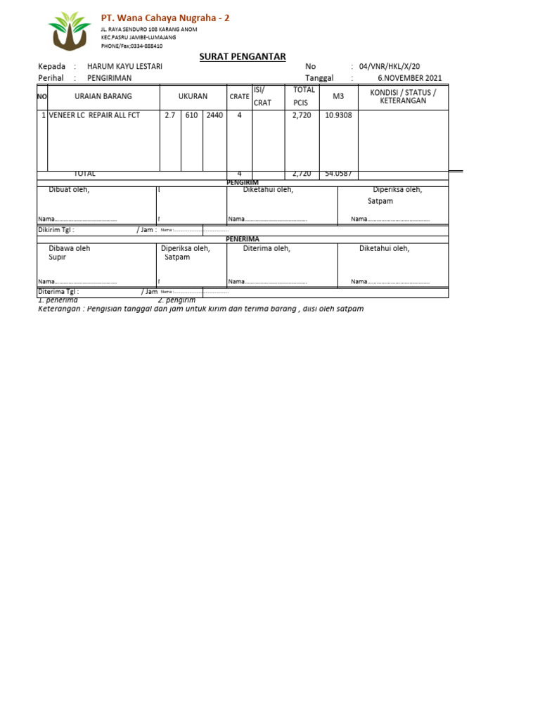 Surat Jalan - PRINT | PDF