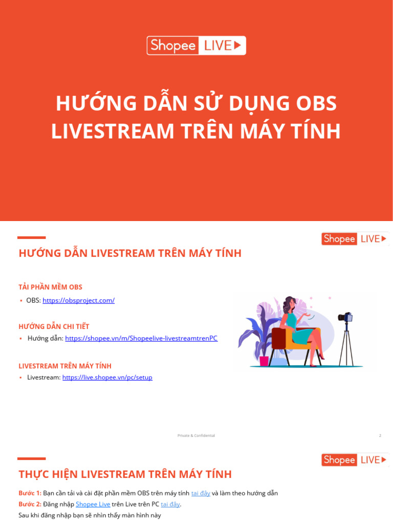 OBS - HƯỚNG DẪN SỬ DỤNG OBS LIVESTREAM TRÊN MÁY TÍNH | PDF