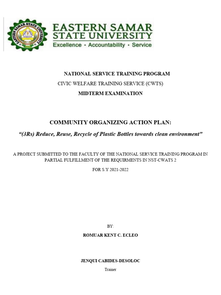 Nstp. Project Proposal | PDF