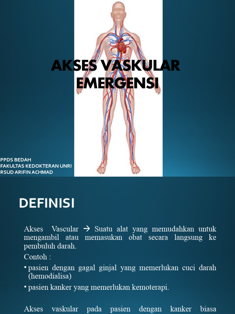 Akses Vaskular untuk Hemodialisis | PDF