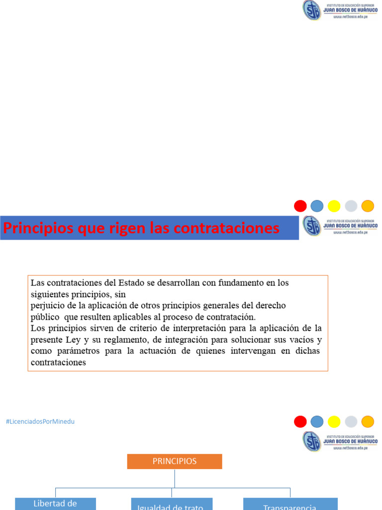 Principios De Contratación Estatal Pdf Interés Público