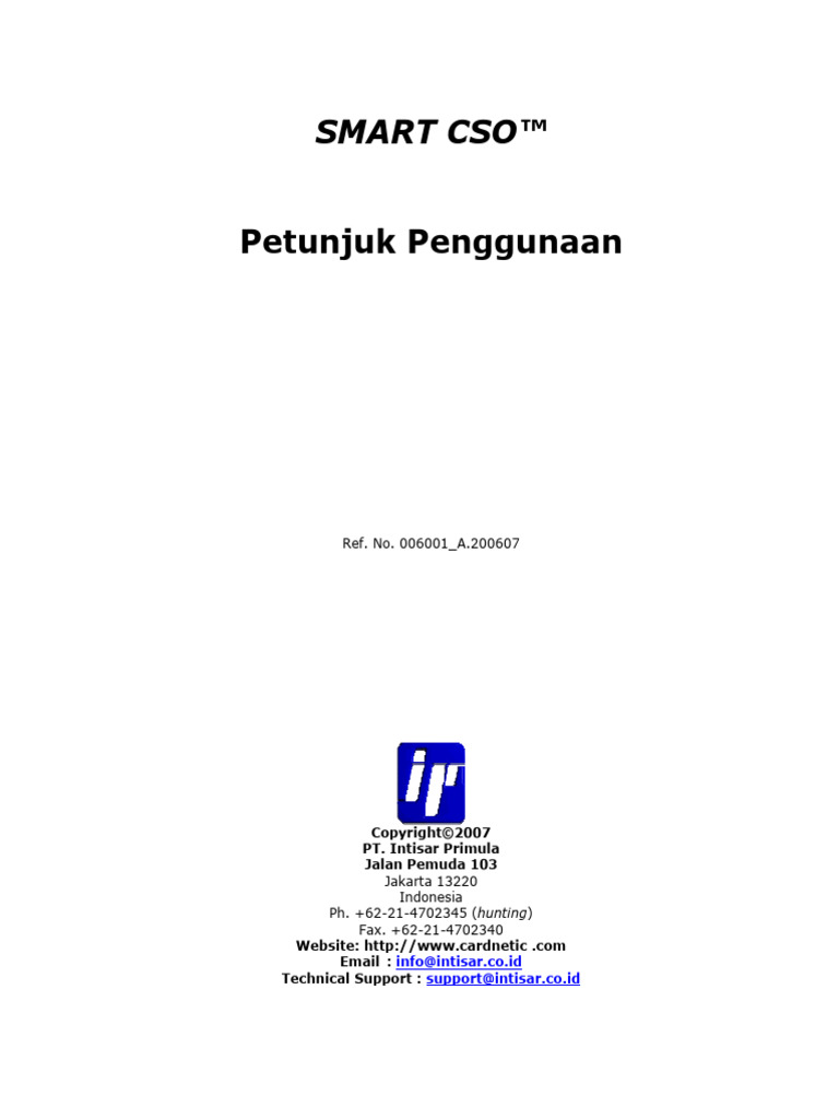 I - Smart Cso Manual - A | PDF | Computing | Information Technology ...