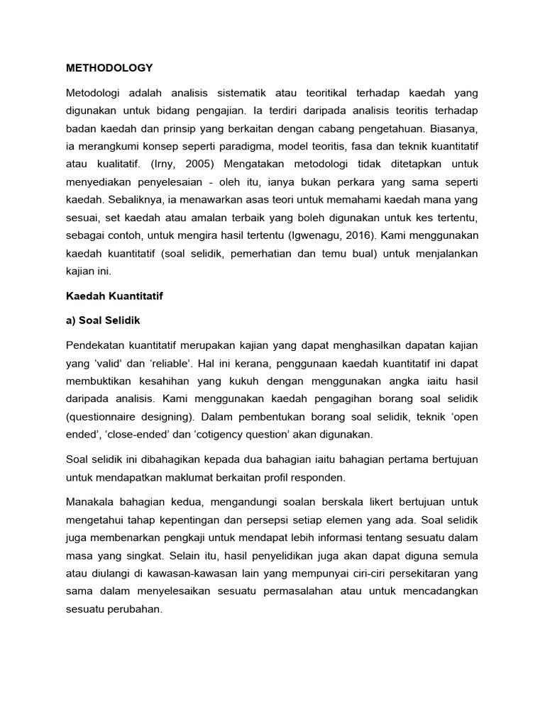 Methodology & Penutup by Dayn | PDF