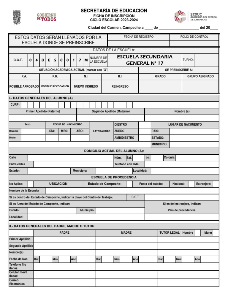 Formularios De Transcripción De La Escuela Secundaria Para Imprimir