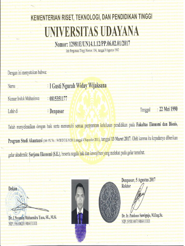 Ijazah S1 | PDF