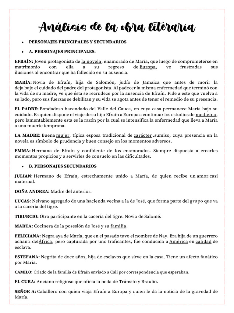 Análisis de La Obra Maria - Com | PDF | Poesía | Clásicos