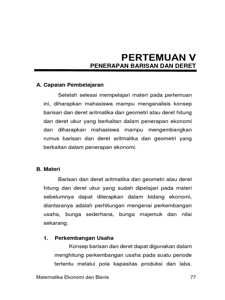 22FEB0043 - MATEMATIKA EKONOMI DAN BISNIS - Part5 | PDF