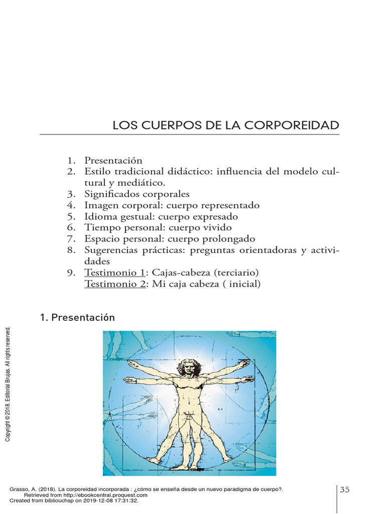 La Corporeidad Incorporada 36 57 | PDF | Educación Física | Maestros