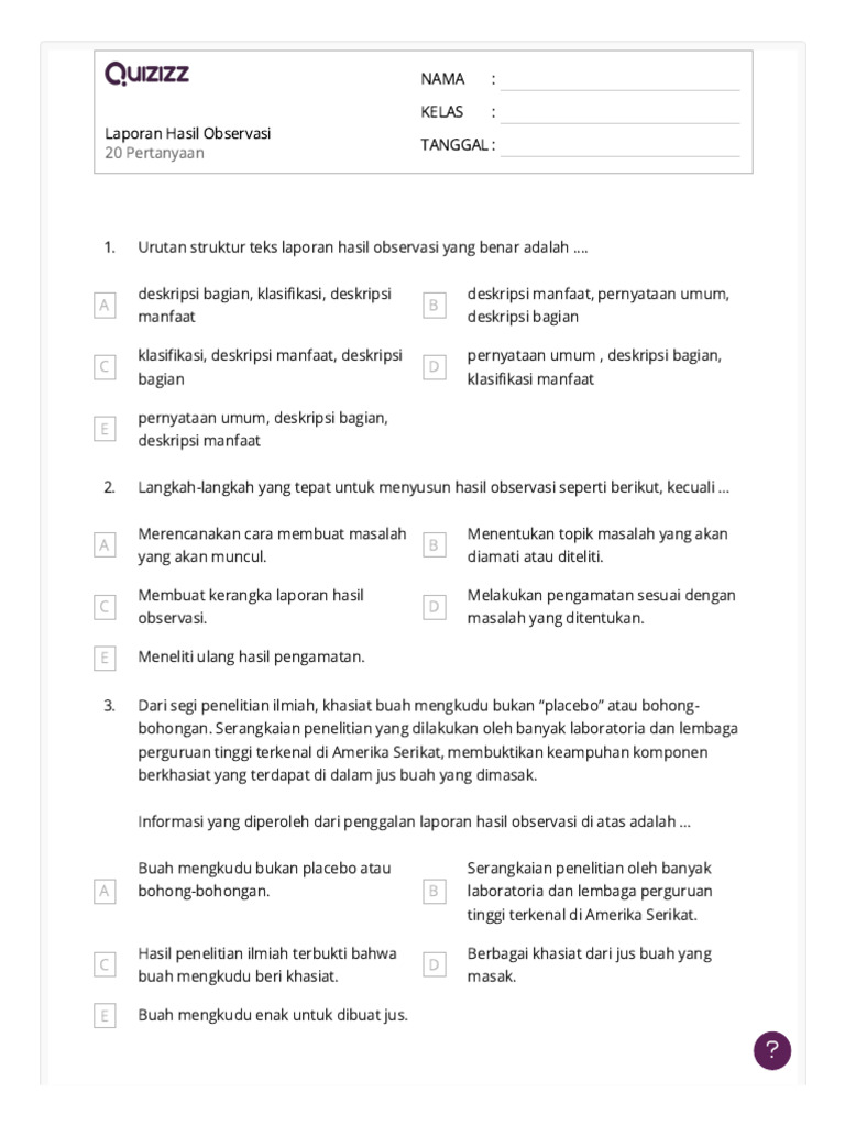 Soal Ulangan KLS X Lho | PDF