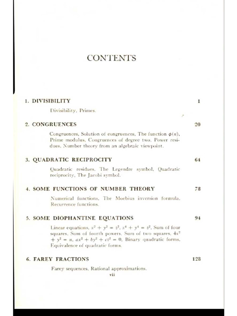 An Introduction To The Theory of Numbers by Niven 2nd Edition | PDF