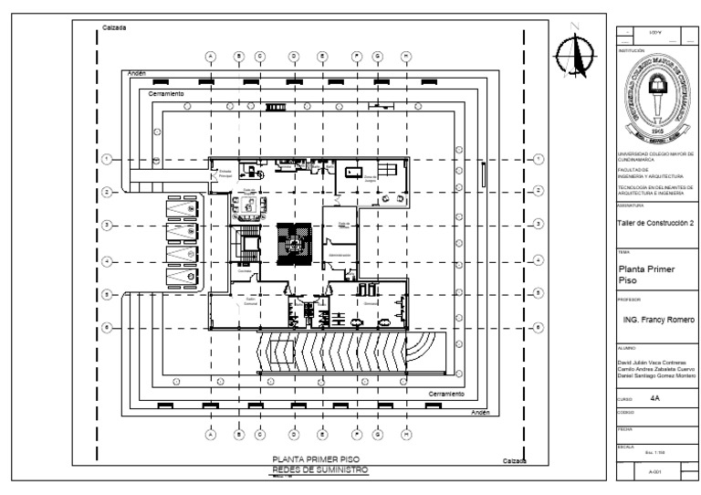 Planta Primer Piso - Construccion II (Definitivo) | PDF