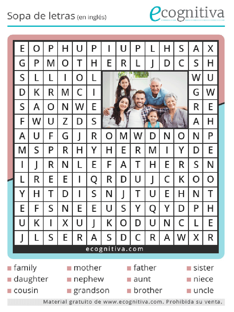 07 Sopa Letras Ingles Pasatiempos Ecognitiva 3 4 | PDF