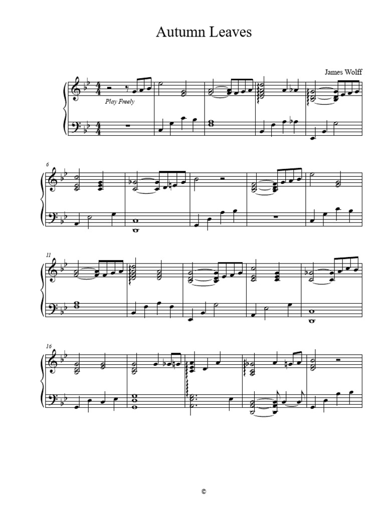 Autumn Leaves Pdf
