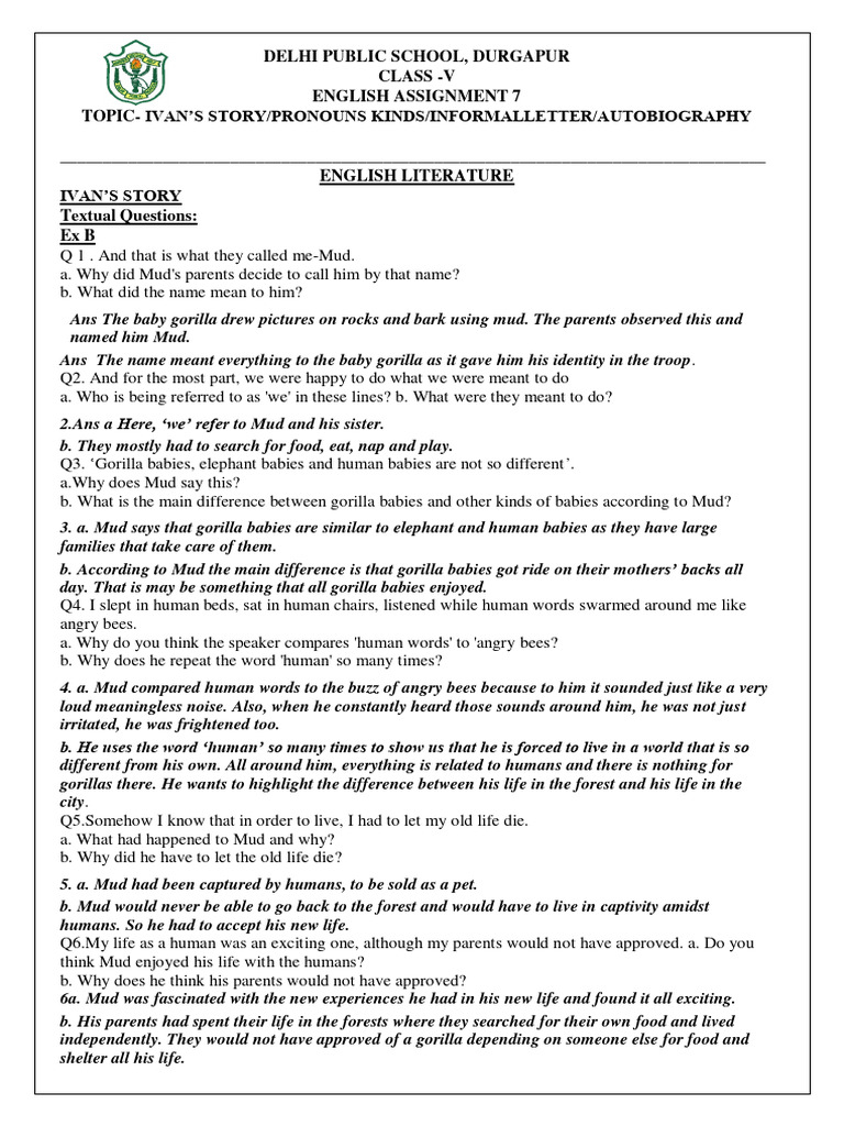Class 5 Assignment 7 2023 24 Pdf 
