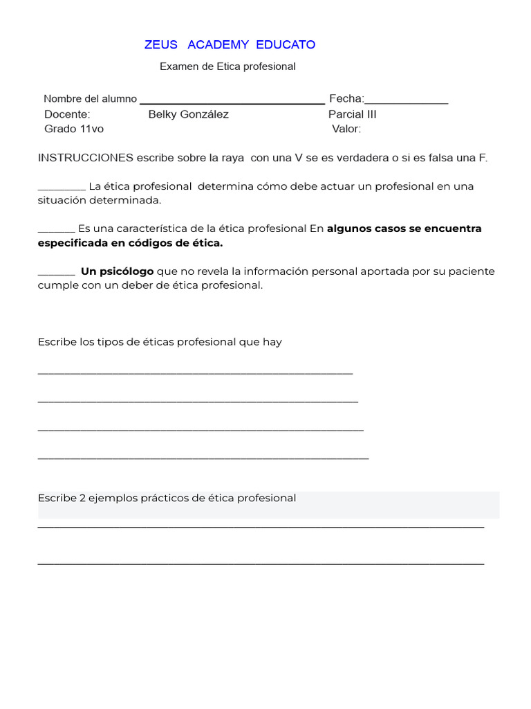 Examenes Zeus Academy Educato | PDF | Imperialismo