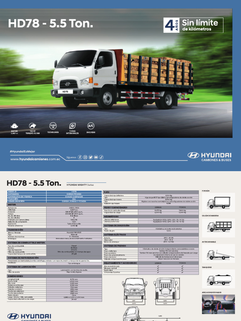 Ficha Hd78 2024 Camion.... | PDF