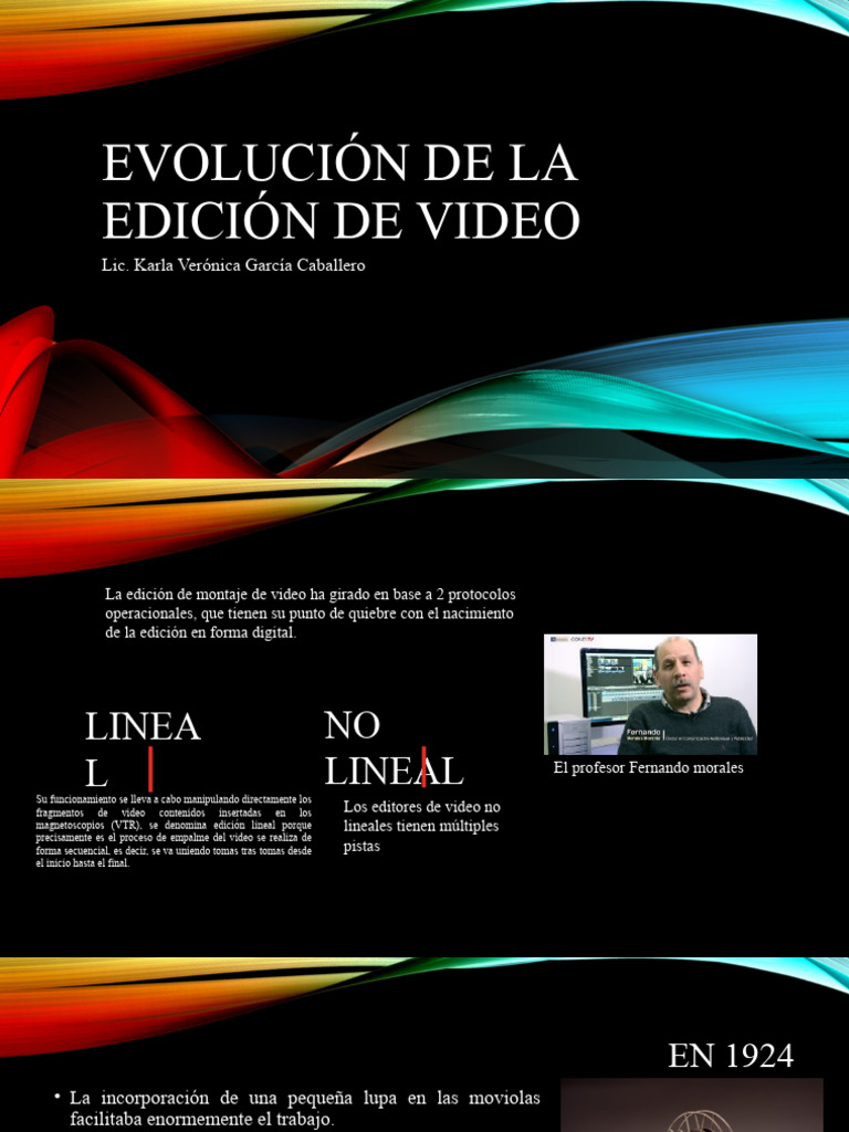 Evolución de La Edición de Video - Karla Verónica García Caballero | PDF
