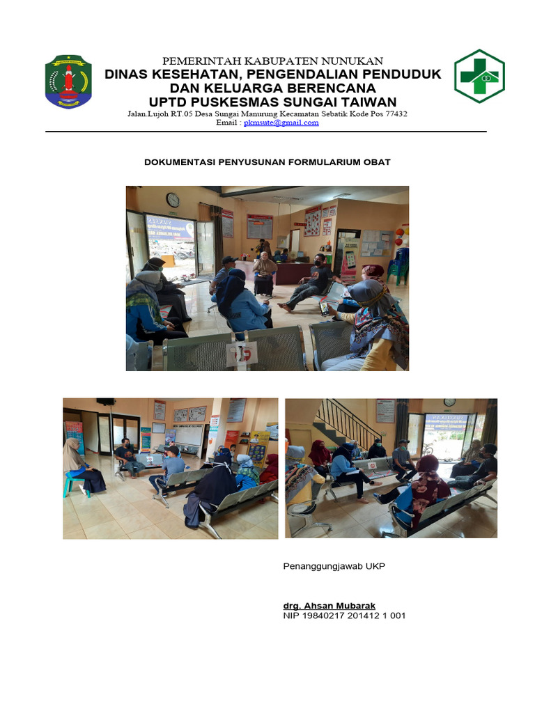 Bukti Dokumentasi Penyusunan Formularium Obat Pdf
