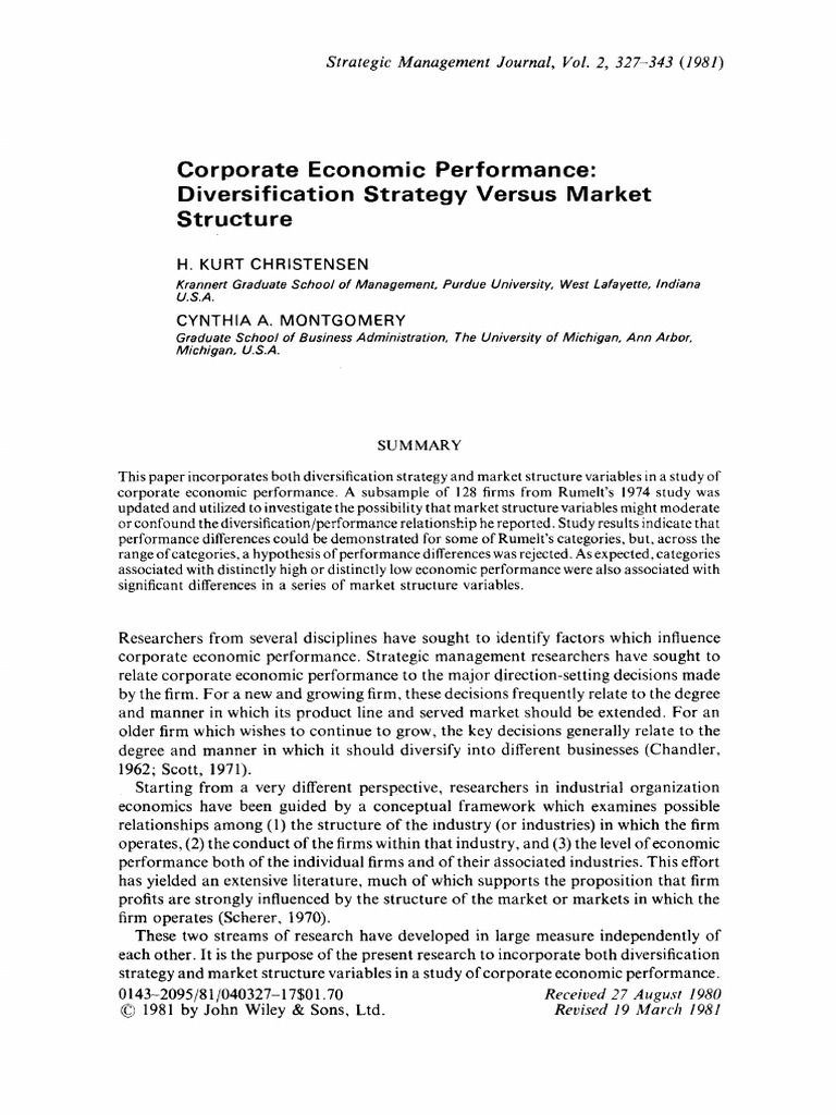 Diversification Strategy Versus Market | PDF | Strategic Management ... Diversification Strategy Versus Market | PDF | Strategic Management ...